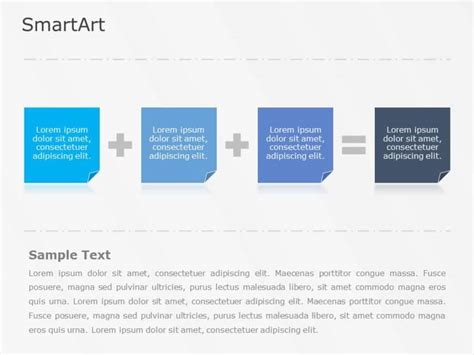Smartart Process Equation 3 Steps Slideuplift