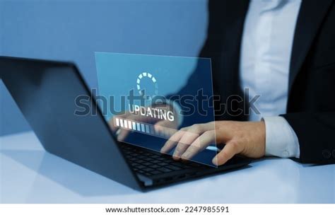 Software Update Updating Progress Bar On Stock Photo 2247985591 Shutterstock