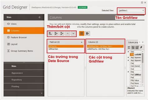 WindowForm Làm việc với GridView Grid Control của DevExpress NVNhan s Blog
