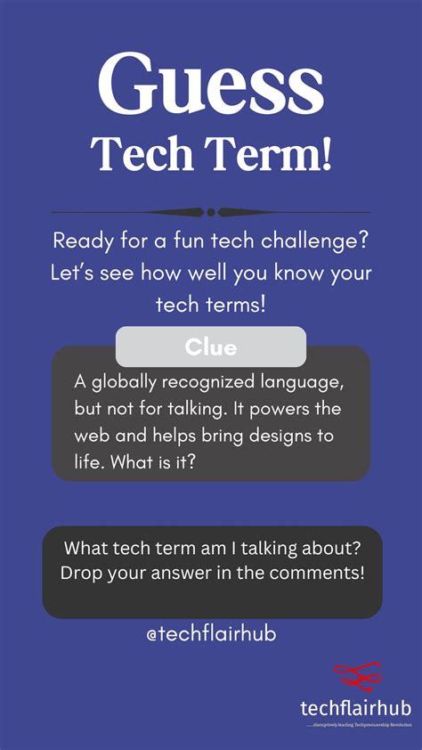 Fridayfun Guessthetechterm Techflairhub Techchallenge Techflairhub