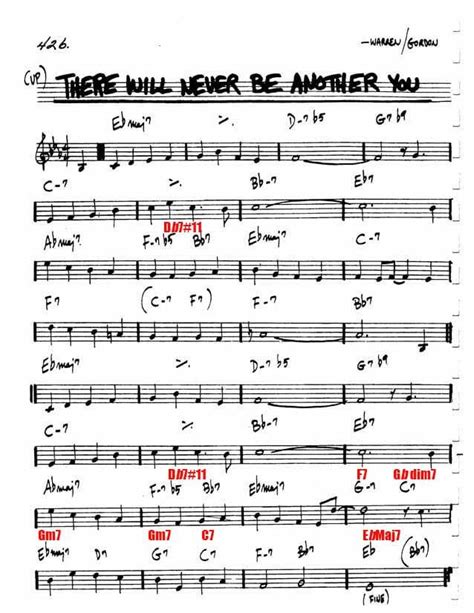 There Will Never Be Another You Jazz Standard Jazz Guitar Chords
