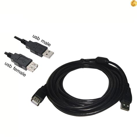Kabel Usb Male Female M Hitam Perpanjangan Usb Usb Extender Jadi Store