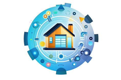 Premium Vector Smart House System Automation Infographic Blue Simple