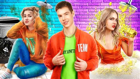 Богатая Студентка Vs Бедная Студентка Кого Полюбит Богатый Парень Youtube