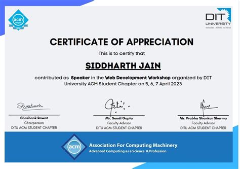 Siddharth Jain On Linkedin Experience Future Event Help Like University Webdevelopment