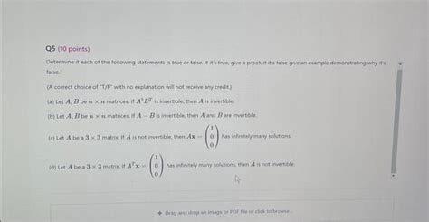 Solved Q5 10 Points Determine It Each Of The Following Chegg Com