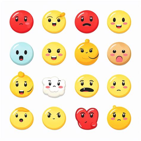 이모티콘 벡터 얼굴 면상 안면 상징 아이콘 상징 아이콘 표정 표정 모음집 수집품 소장품 노랑 노란색 행복 기쁨 만족 감정 정서 미소 스마일 웃다 하하 찡긋 싱글벙글 나