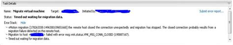 Vmware Vmotion Fails With Error Timed Out Waiting For Migration Data Virtusolve