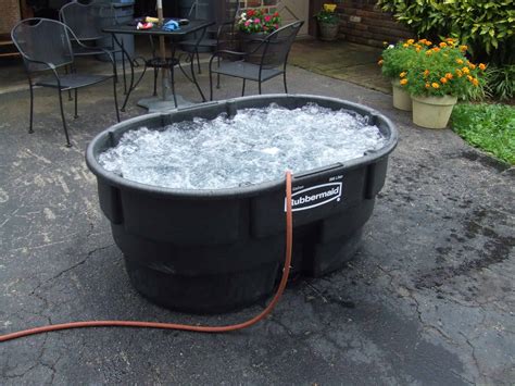Homemade Concrete Hot Tub