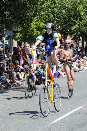 Body Painted Naked Cyclists Take Streets Editorial Stock Photo Stock Image Shutterstock