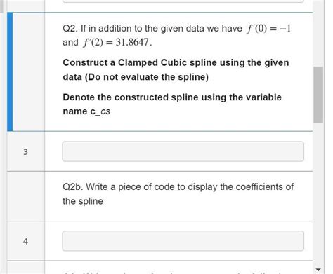 Q2 If In Addition To The Given Data We Have F′0−1