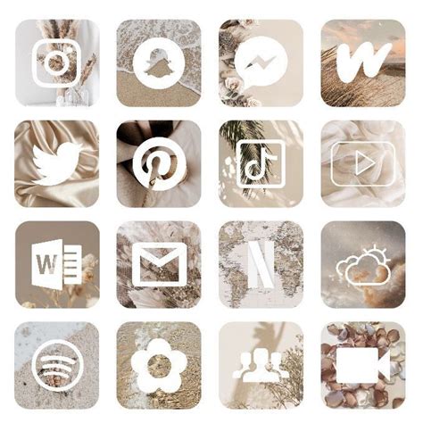 Ios App Icon Brown Aesthetic Ios App Icon Nude Brown Ios Etsy Artofit