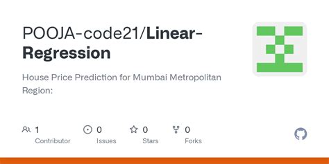 Github Pooja Code21 Linear Regression House Price Prediction For