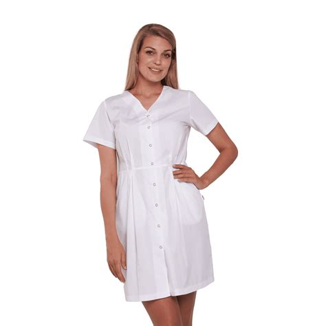 Купити Медичний тонкий халат Саламанка Білий 2000000448060 в інтернет магазині Topline