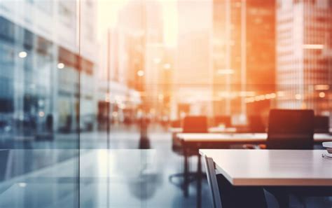 Premium Ai Image Blur Background Of Empty Modern Office Background In