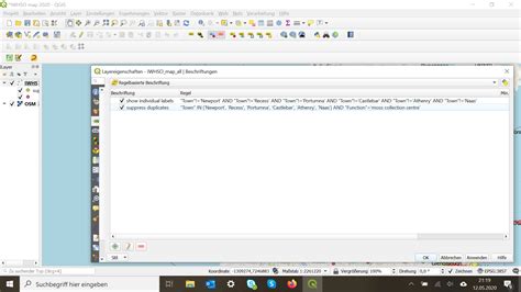 Labeling Suppress Same Label From Different Features QGis Geographic Information Systems