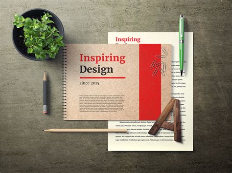 Notebook Cover Mockup Set On Behance