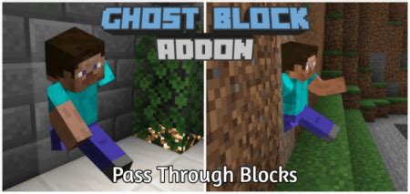 Ghost Block Minecraft Addon