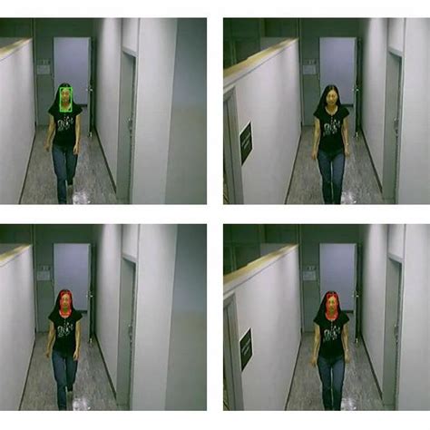 Sample Human Face Detection And Tracking Results Frame 104 109 114 Download Scientific