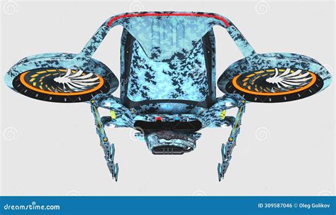 3d Illustration Of A Multi Purpose Military Drone Stock Illustration Illustration Of Army
