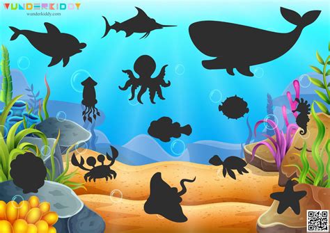 Educational Shadow Matching Game Underwater World Artofit
