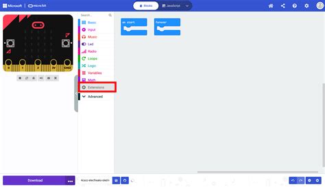 Loading The Extensions Cscc Lab Manual Makecode