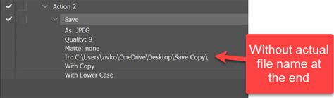 Saveas In Actions Adobe Product Community 13271886