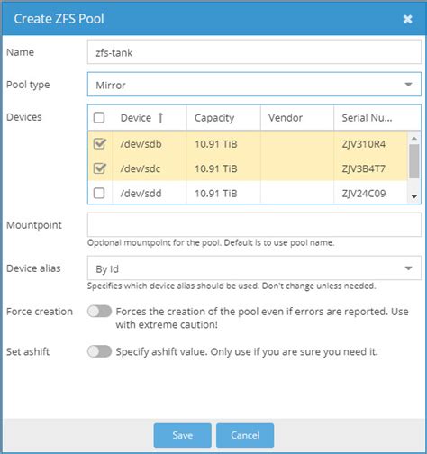 Omv5 Zfs Unable To Add Mirrored Vdev To Pool General Openmediavault