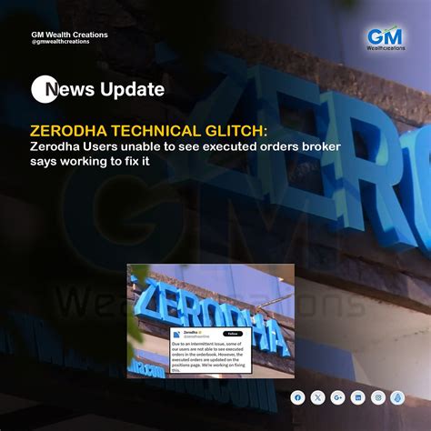 Zerodha Technical Glitch Gm Wealth Creations Medium