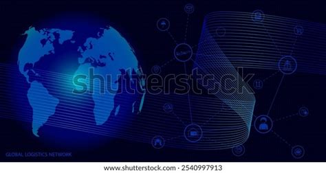 Global Logistics Network Map Global Logistics Stock Vector Royalty Free 2540997913 Shutterstock