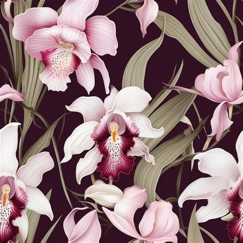 Premium AI Image Floral Minimalist Pattern