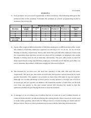 PS Pdf IE PS Four Products Are Processed Sequentially On Three Machines