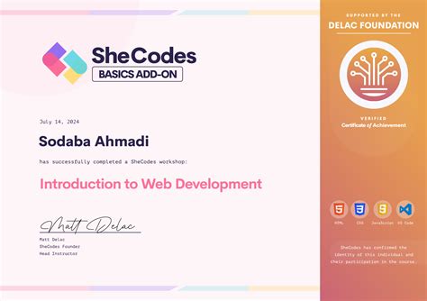 Sodaba Ahmadi Shecodes Profile Shecodes