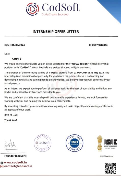 aarthi s on linkedin codsoft internship ui