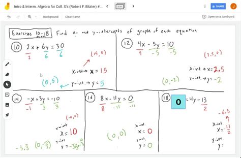 solved 13 find the x and y intercepts using the intercept method and