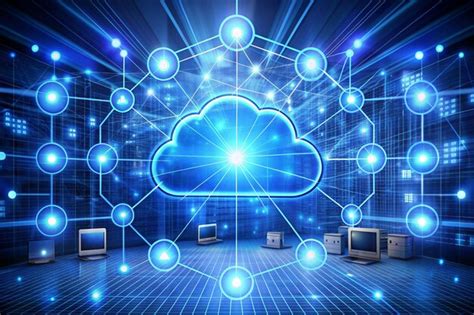 Cloud Computing Technology Internet Storage Network Concept Premium