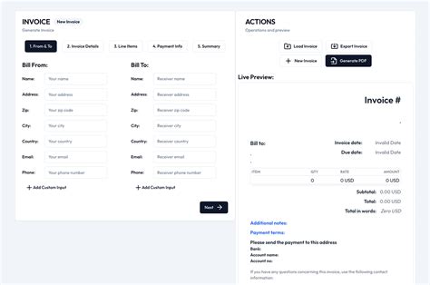 Invoify Invoice Generator App Made With Reactjs
