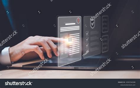 Businessman Checking Steps Through Document List Stock Photo 2293744189 Shutterstock