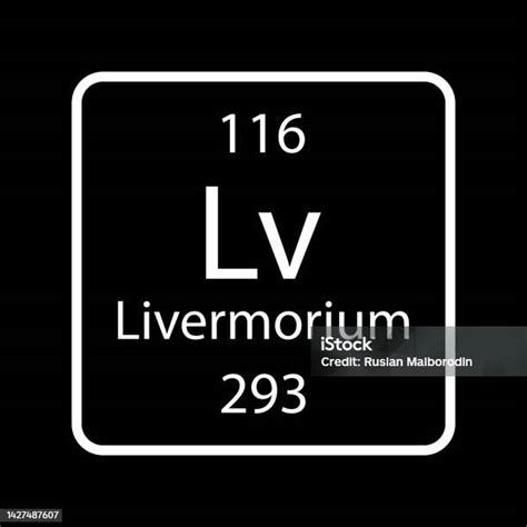 리버풀리움 기호 주기율표의 화학 원소 벡터 일러스트레이션 0명에 대한 스톡 벡터 아트 및 기타 이미지 0명 과학 교육