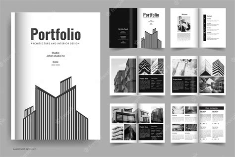 Premium Vector Architecture Portfolio Design Portfolio Template Interior Portfolio