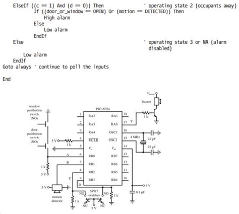Solved Problem Picbasic Pro Program For The Home Security System
