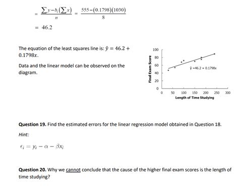Solved Question Find Equation Of The Least Squares Chegg Com