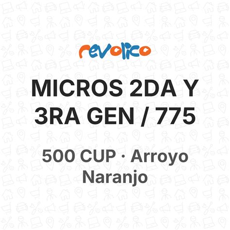 Micros 2da Y 3ra Gen 775 En Arroyo Naranjo La Habana Cuba Revolico