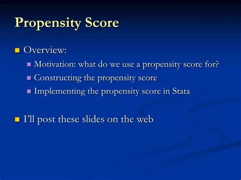 Ppt Propensity Score Powerpoint Presentation Free Download Id1274044