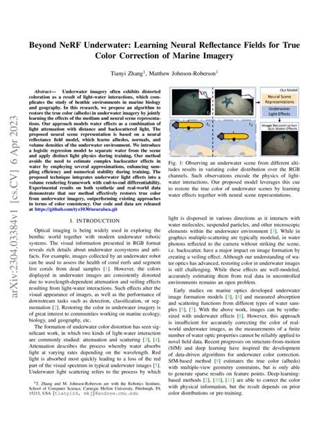 Beyond NeRF Underwater Learning Neural Reflectance Fields For True Color Correction Of Marine
