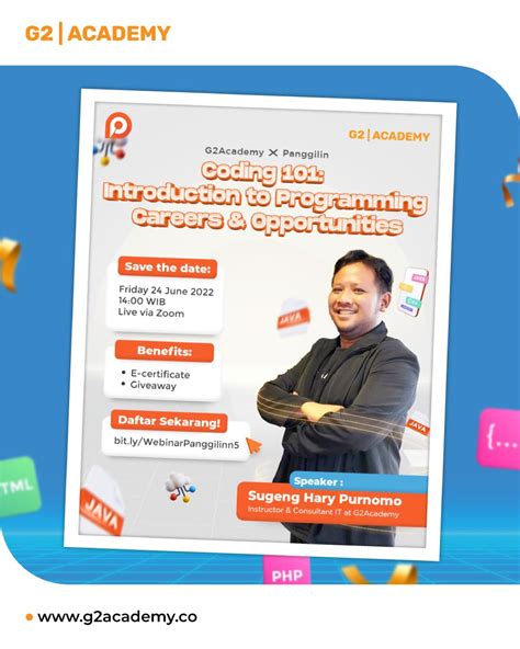 Starting Your Journey As A Programmer Our Very Own Bootcamp Instructor Sugeng Hary Purnomo Will