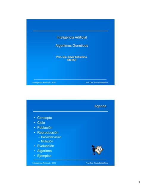 Pdf De Programación Inteligencia Artificial Algoritmos Genéticos