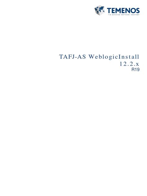 Tafj As Weblogicinstall Pdf Microsoft Windows Java Programming