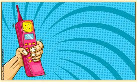 Old Phone Call Cartoon Vector Illustration Stock Vector Adobe Stock