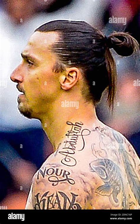 Psgs Zlatan Ibrahimovic Showing Off His New Tattoos Mysterious